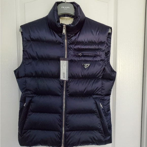 Prada | Jackets & Coats | Prada Mens Midnight Blue Quilted Vest | Poshmark